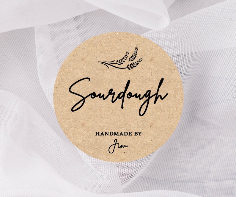 Sourdough Labels, Small Business Stickers,homemade Bread Labels,custom ...