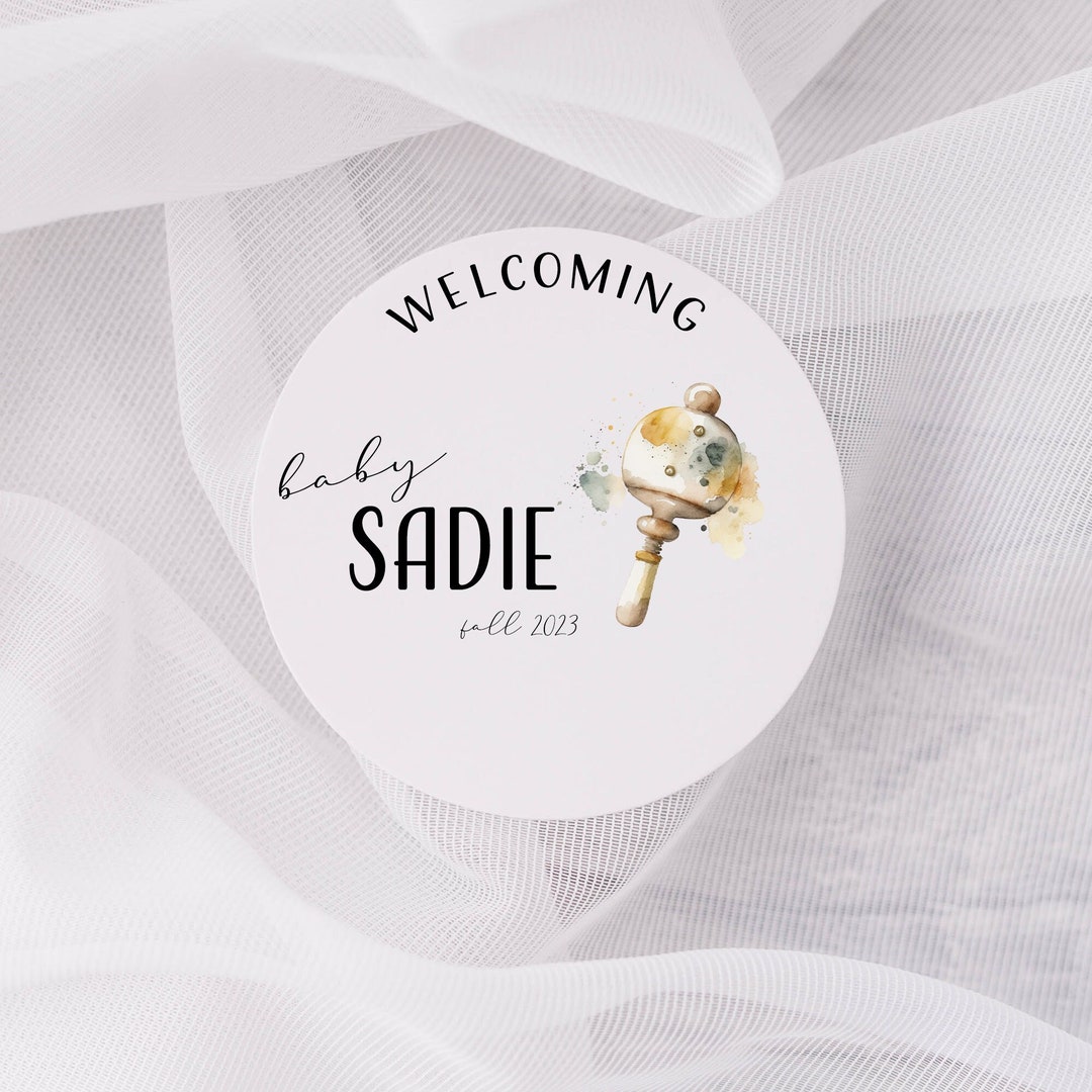 Baby Shower Thank You Stickers,christening Favor Labels ,custom Round ...