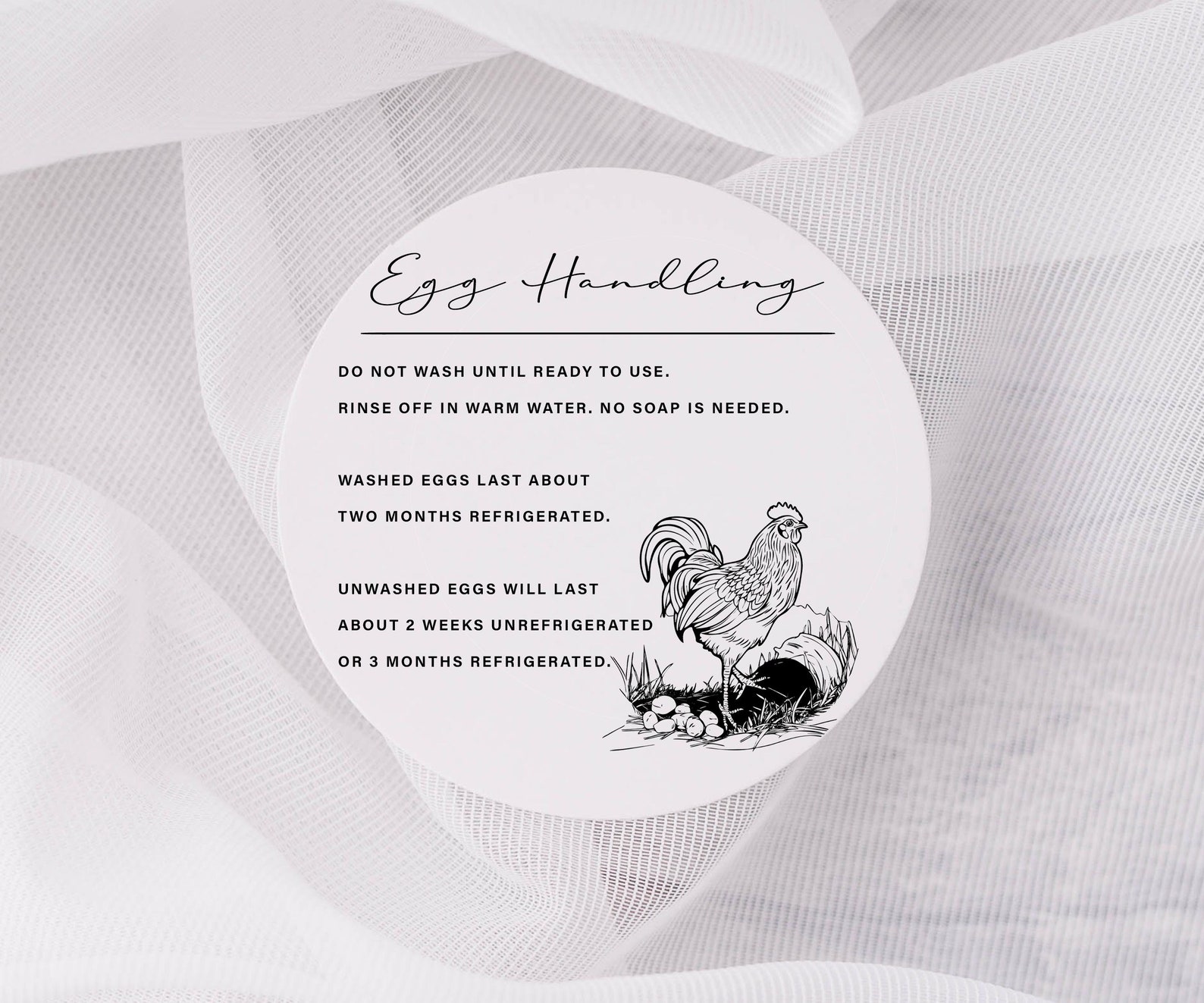 Vintage Sketch Egg Handling Labels: Farm Fresh Egg Carton Stickers - Etsy