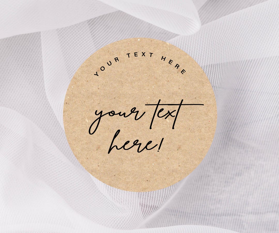 Custom Round Stickers: Personalized Labels for Baked Goods - Etsy