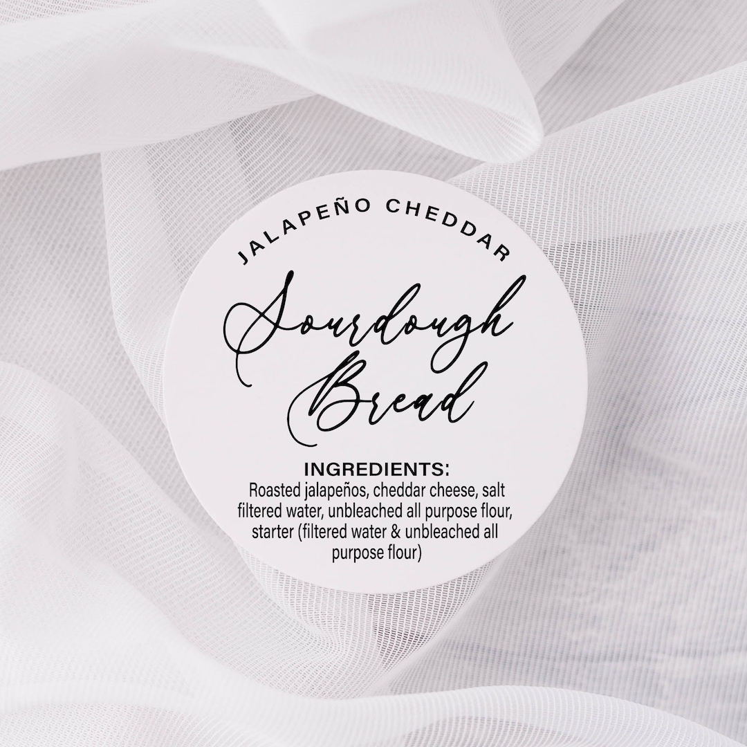 Custom Ingredient Labels, Small Business Stickers, Baked Goods Labels ...