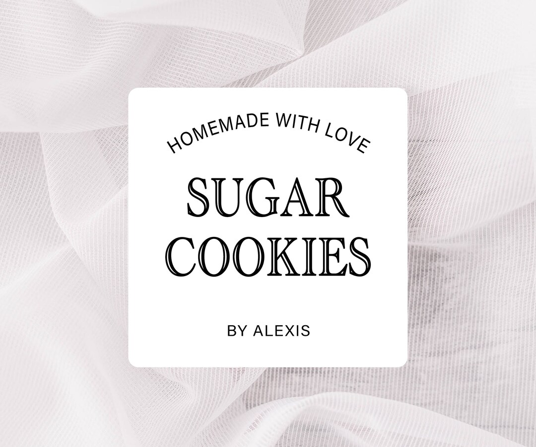 Sugar Cookie Labels, Small Business Stickers, Baked Goods Labels ...