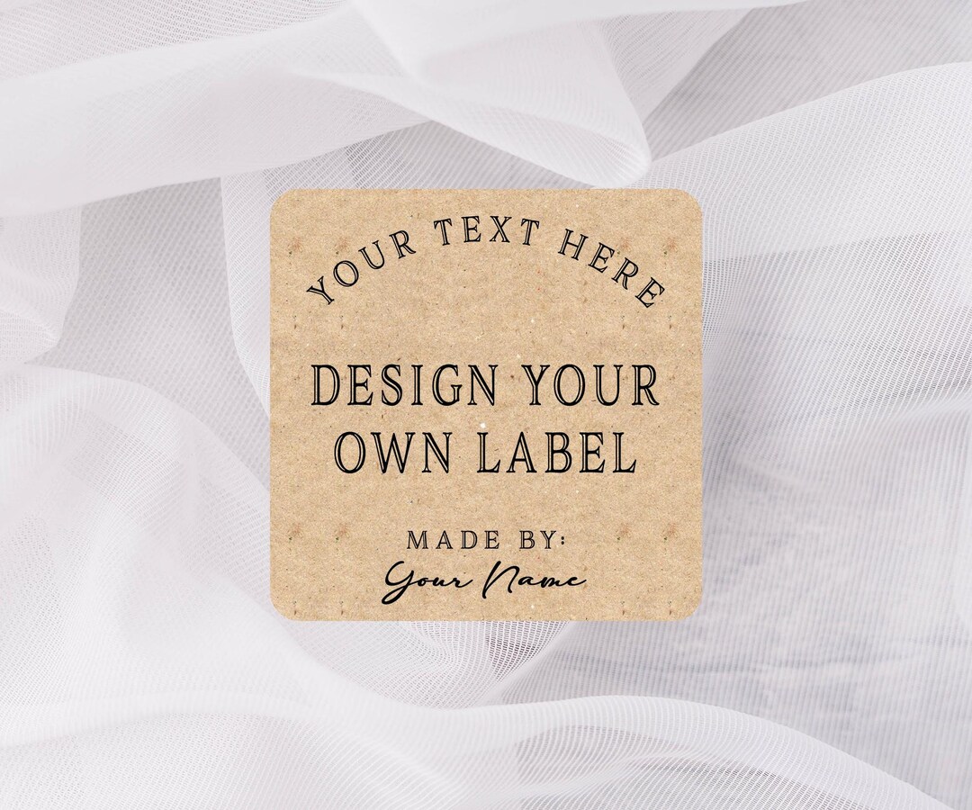 Design Your Own Bottle Labels, Small Business Labels,modern Matte Bread ...