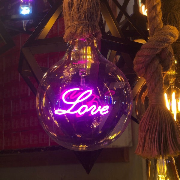 Led Love Light Bulb - Etsy