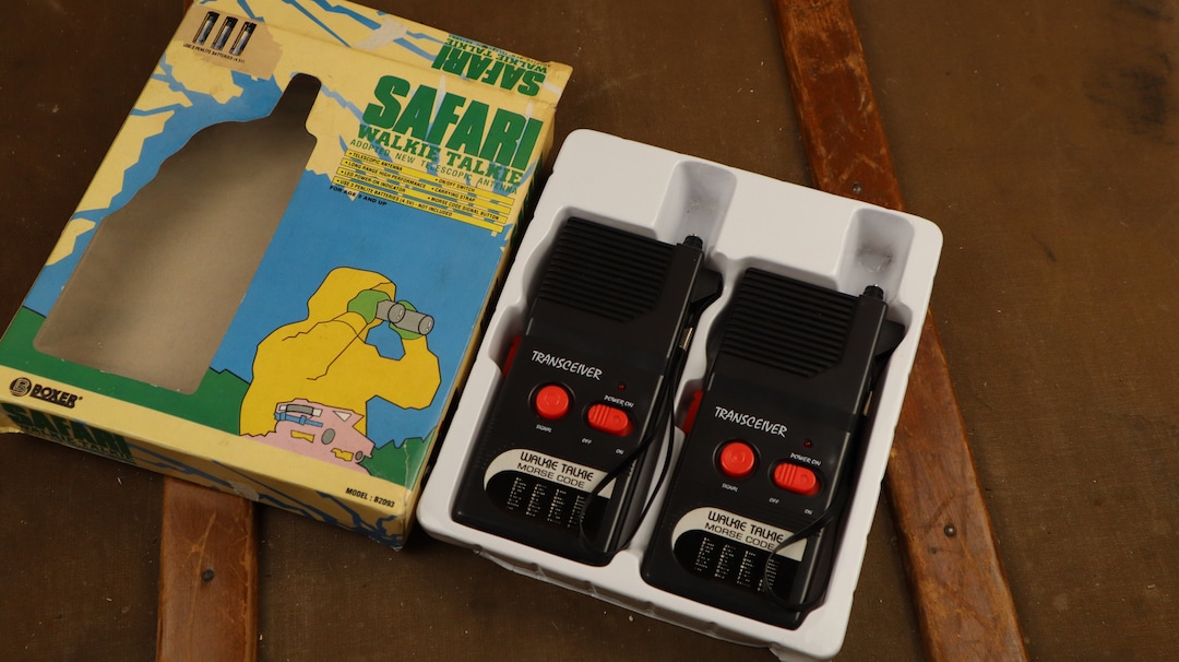 Walkie Talkie Functional Walkie Talkie Transceiver Retro Kids Games ...