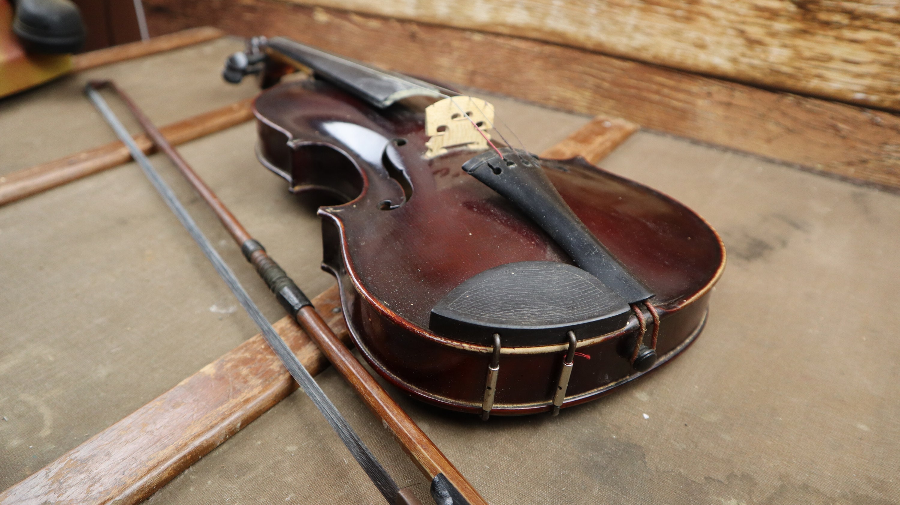 Old, Vintage Musical Instrument Vintage European Violin by Dimitar ...