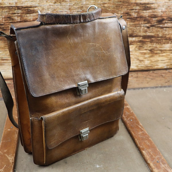 Leather Military Bag - Etsy