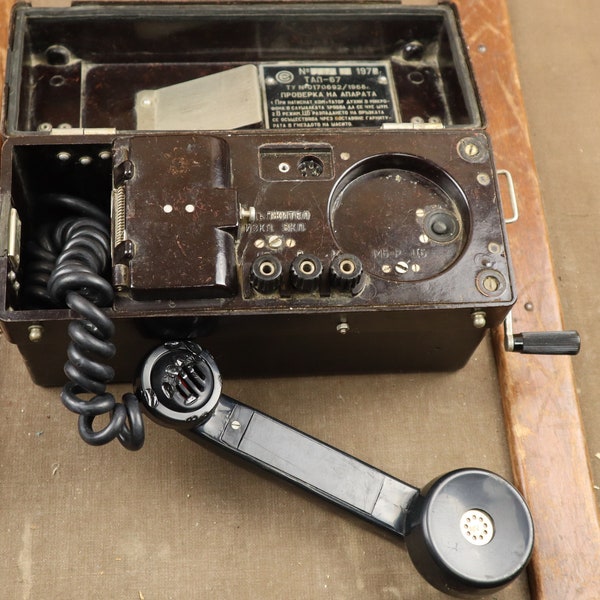 Soviet Field Telephone - Etsy