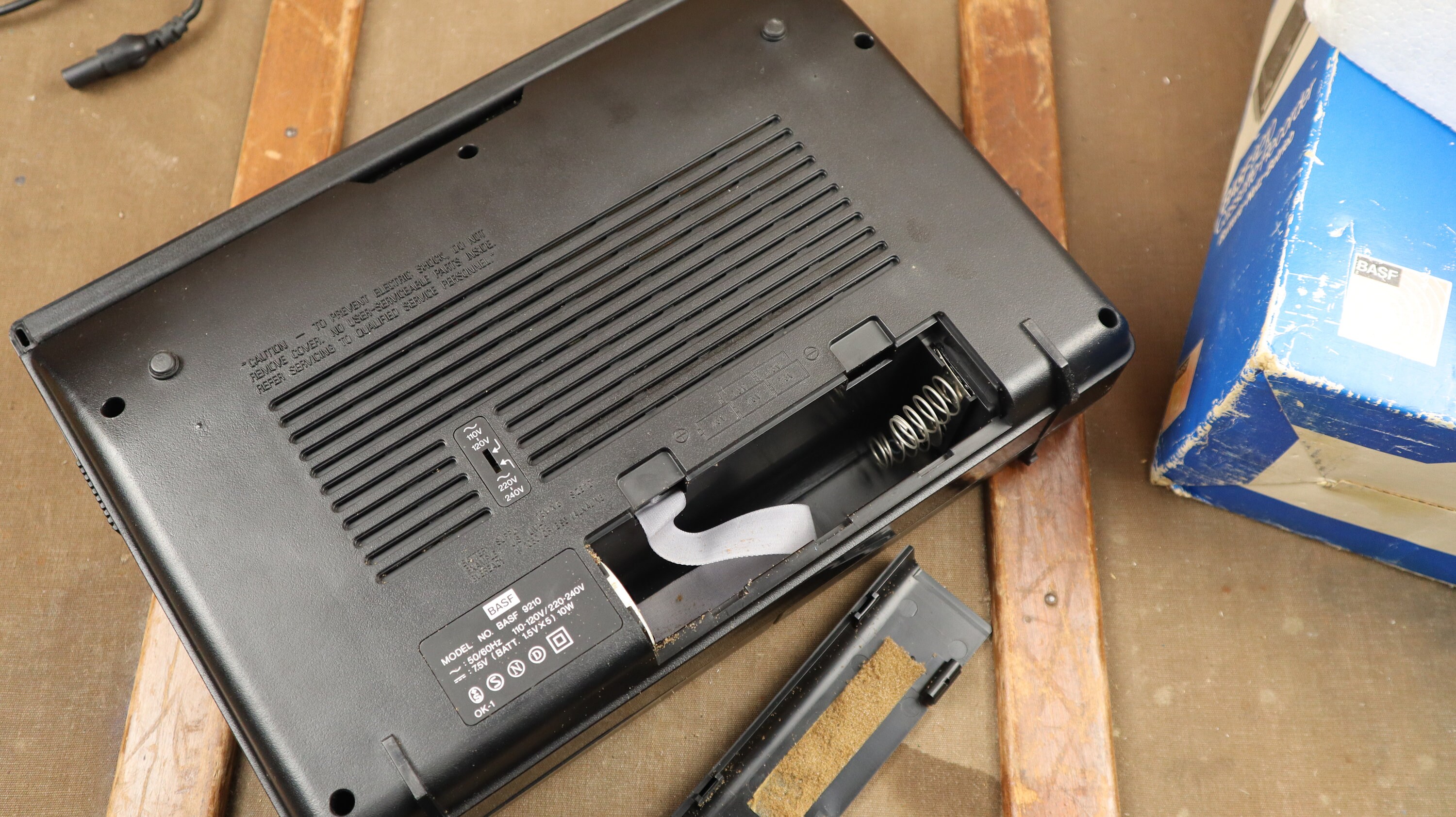 BASF 9210 Rare Vintage Portable Cassette Tape Recorder in Original Box ...