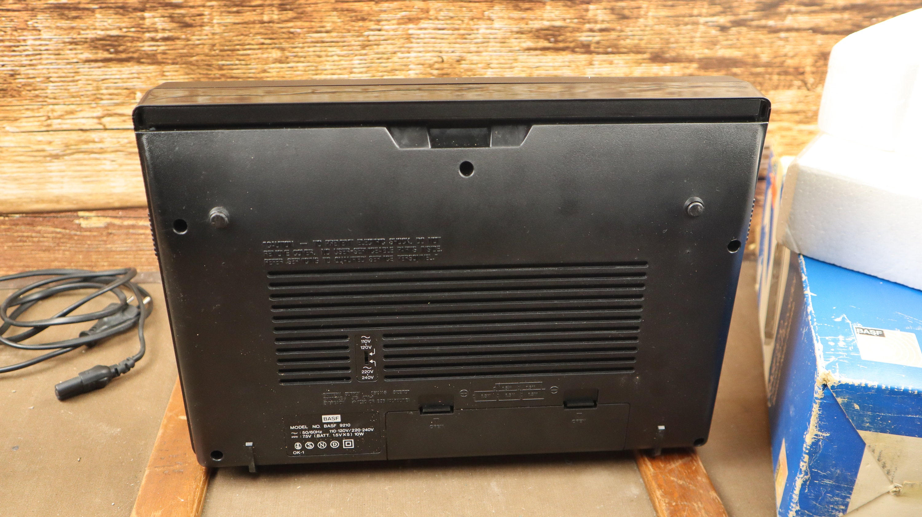 BASF 9210 Rare Vintage Portable Cassette Tape Recorder in Original Box ...