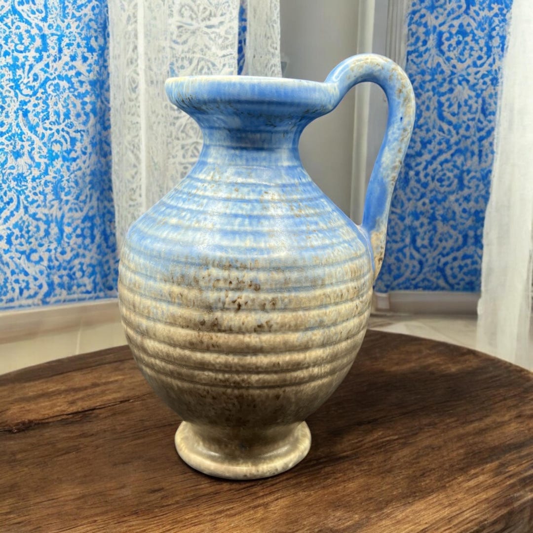 Empire Ware 1935 Blue and Grey Vintage Pottery Jug - Pitcher Made in ...