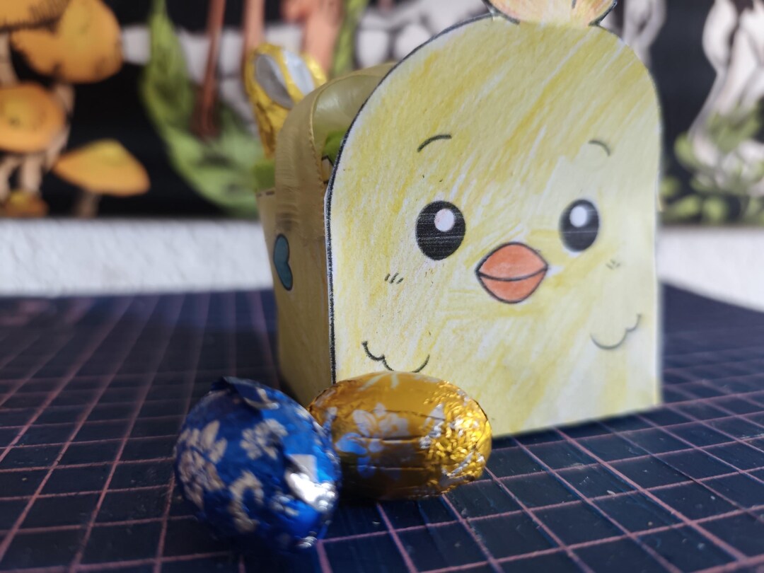 Easter Craft Template for Kids | Chick Basket Printable | Easter Basket ...
