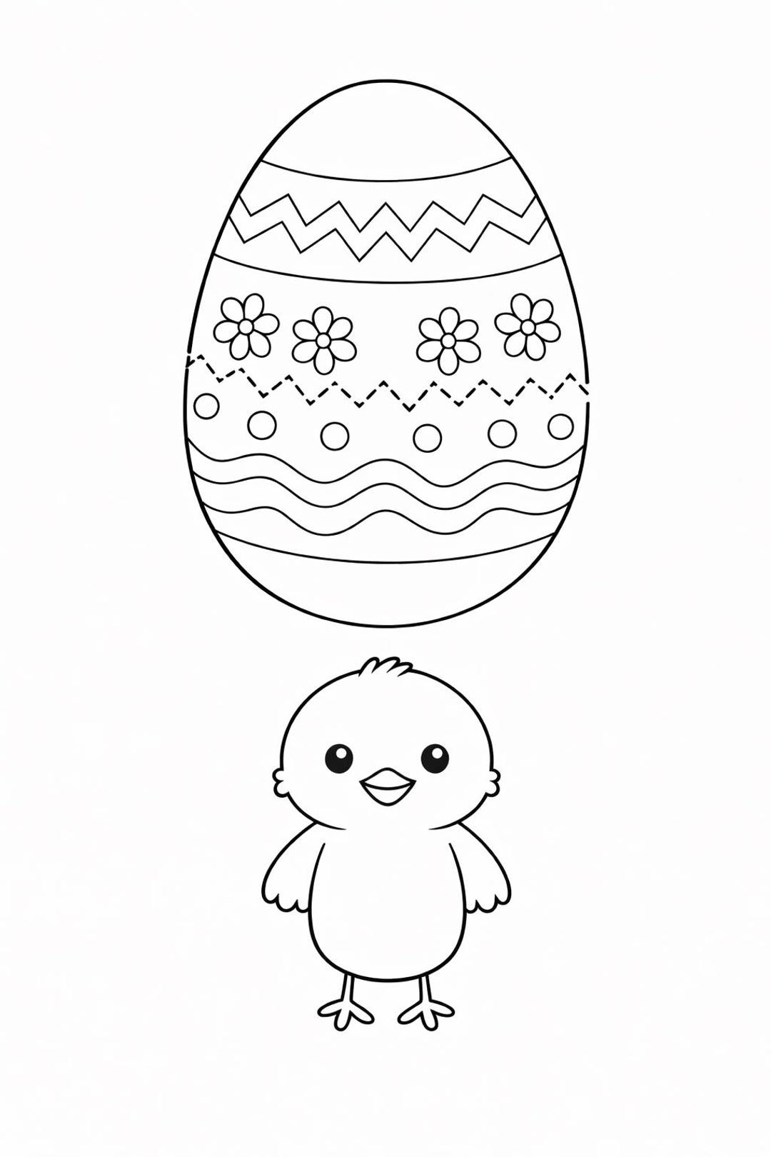 Easter Craft Template for Kids | Chick in an Egg | Printable Easter ...