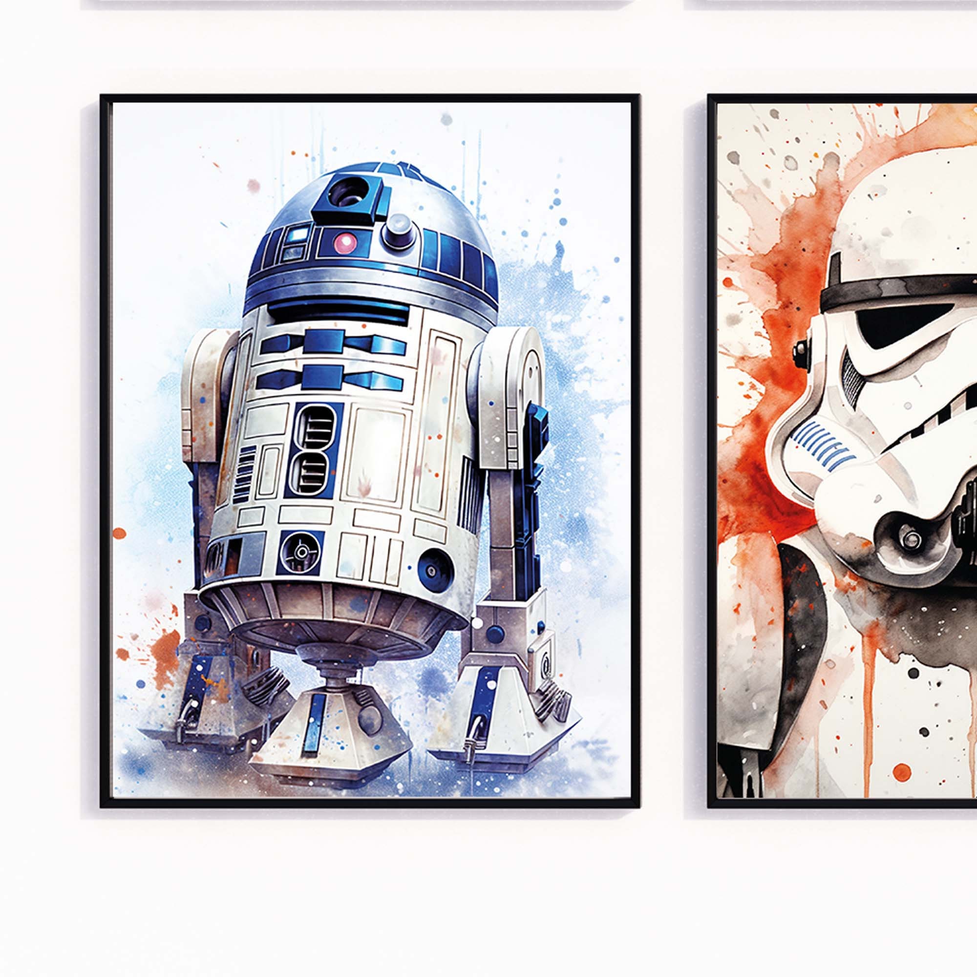 Star Wars Prints Set of 6 A4 Star Wars Wall Art Digital Download Star ...