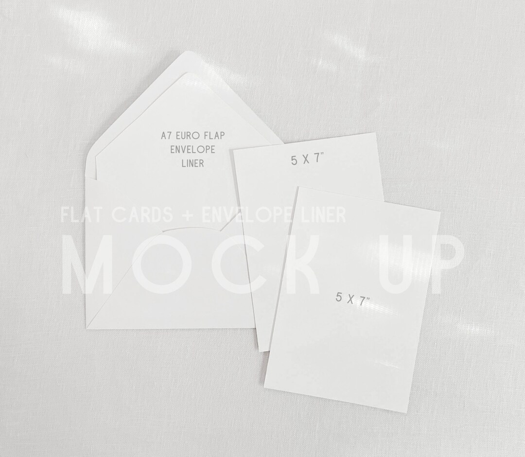 5x7 Cards Mockup Envelope Liner Mockup Wedding Envelope - Etsy