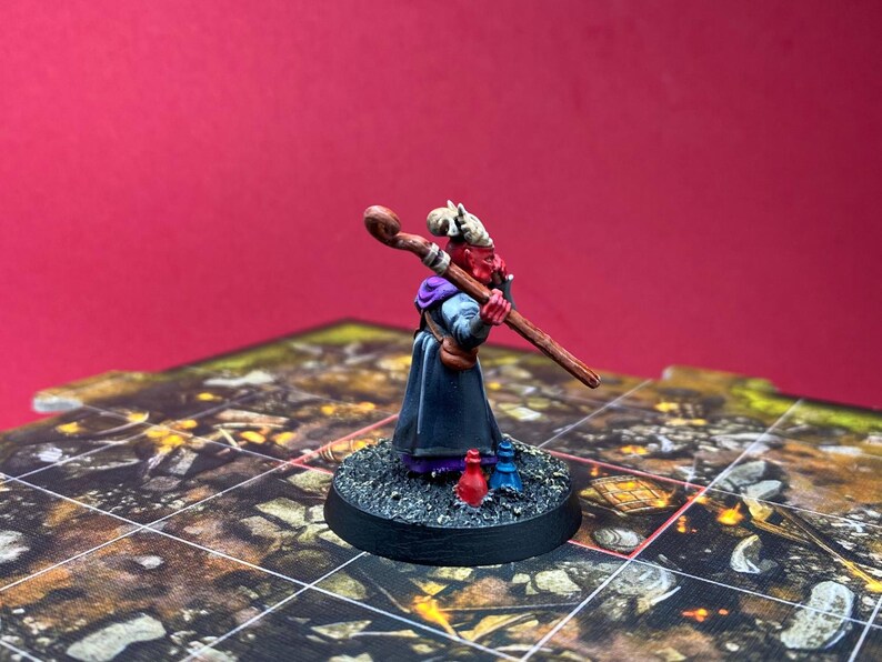 Daemon Witch - TTRPG Dnd Pathfinder Painted Miniature - Etsy