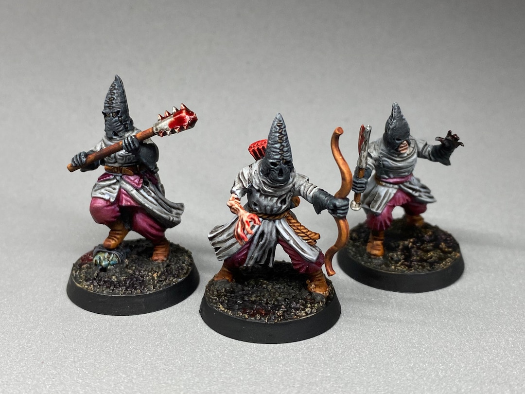 Cultists - Set of 3 - TTRPG Dnd Pathfinder Miniatures Painted - Etsy
