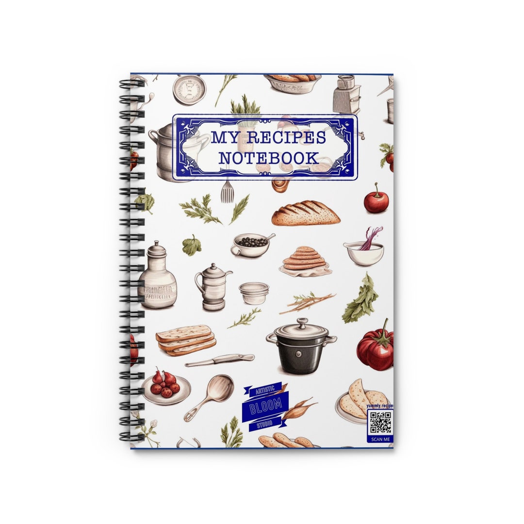 Artistic Custom Cover Recipe Notebook: Your Culinary Canvas - Etsy