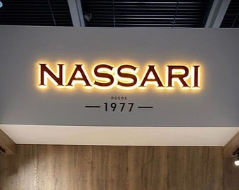 Laser Cut Sign Outdoor Business Sign Custom Backlit Sign Backlit ...