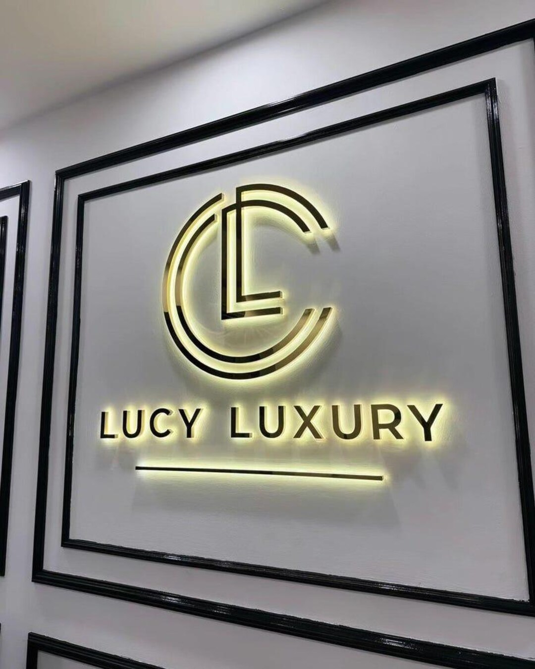 Custom 3D Backlit Logo Business Sign , Illuminated Business Signage ...