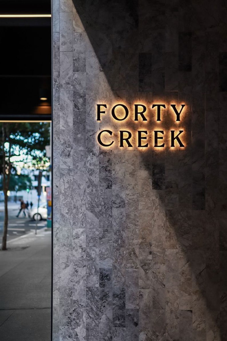 Laser Cut Sign Outdoor Business Sign Custom Backlit Sign Backlit ...