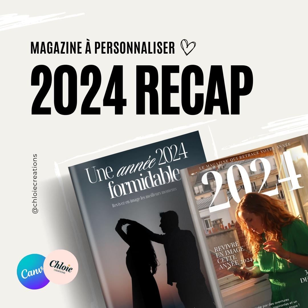 Customizable Magazine Template - 2024 Year Recap - 40 Pages - Etsy