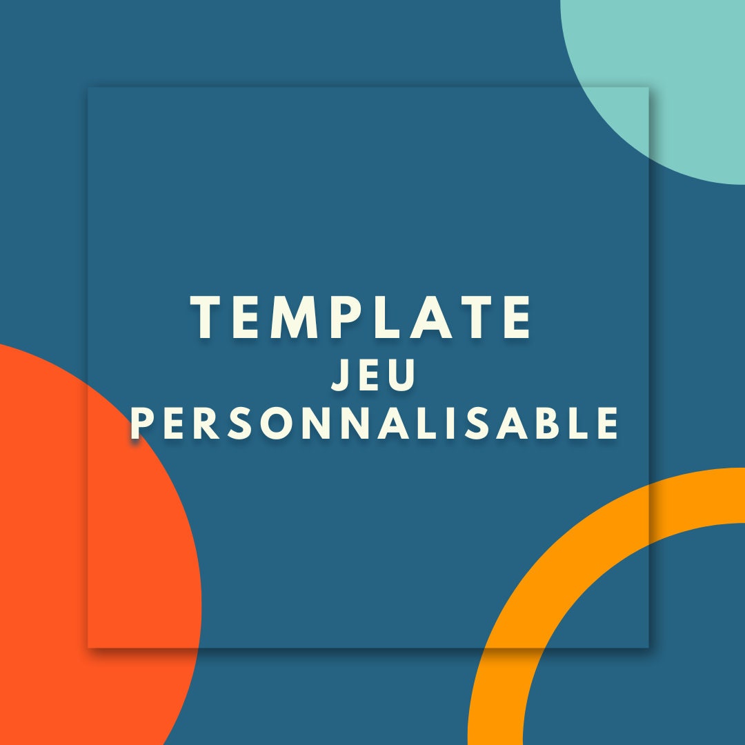 Customizable Game Template 3 - Etsy