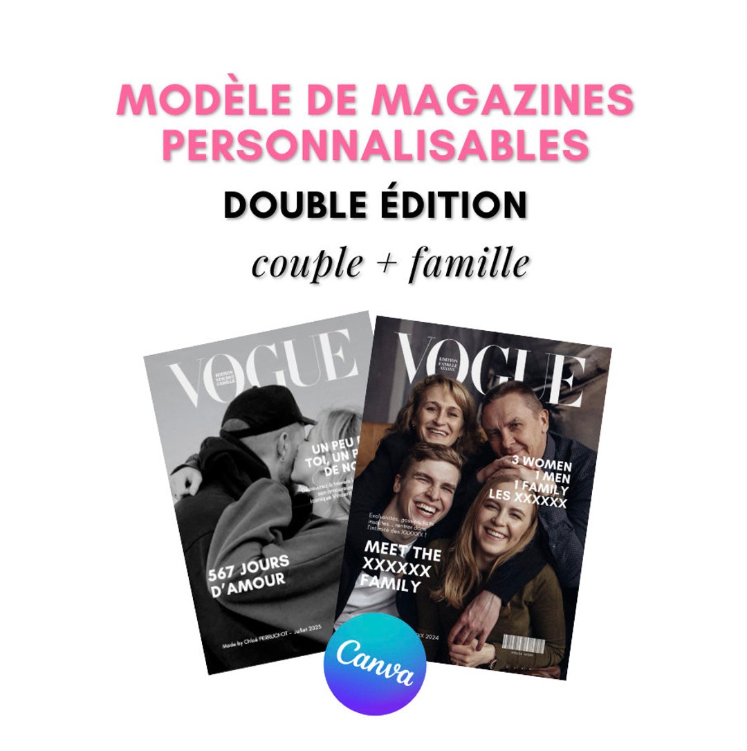 MODÈLES MAGAZINE X2 Famille Couple édition 40 Pages X2 - Etsy