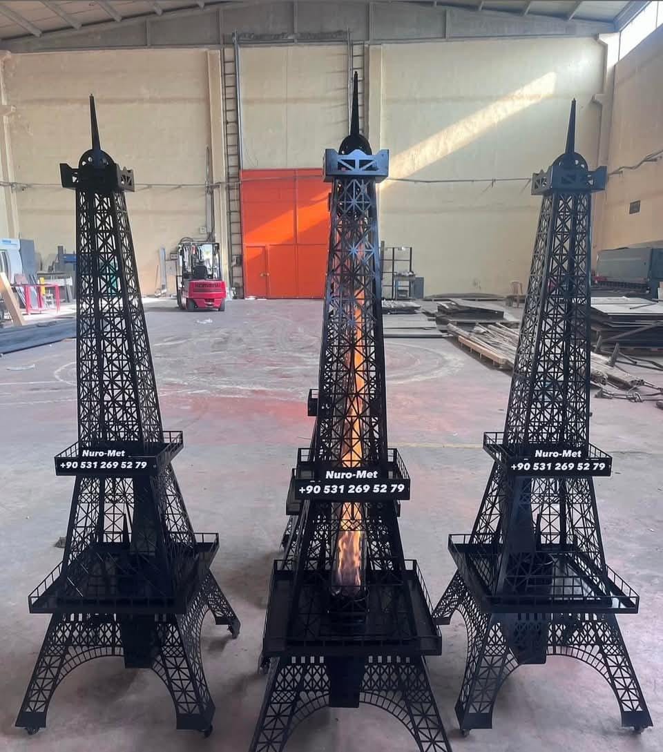 Large 180cm Eiffel Tower Pallet Stove, Decorative Tower Fireplace ...