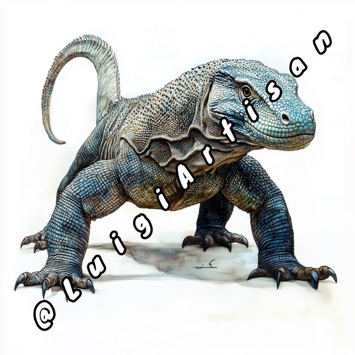 Komodo Dragon 5 High Quality Pngs Digital Download Clip Art Card Making ...