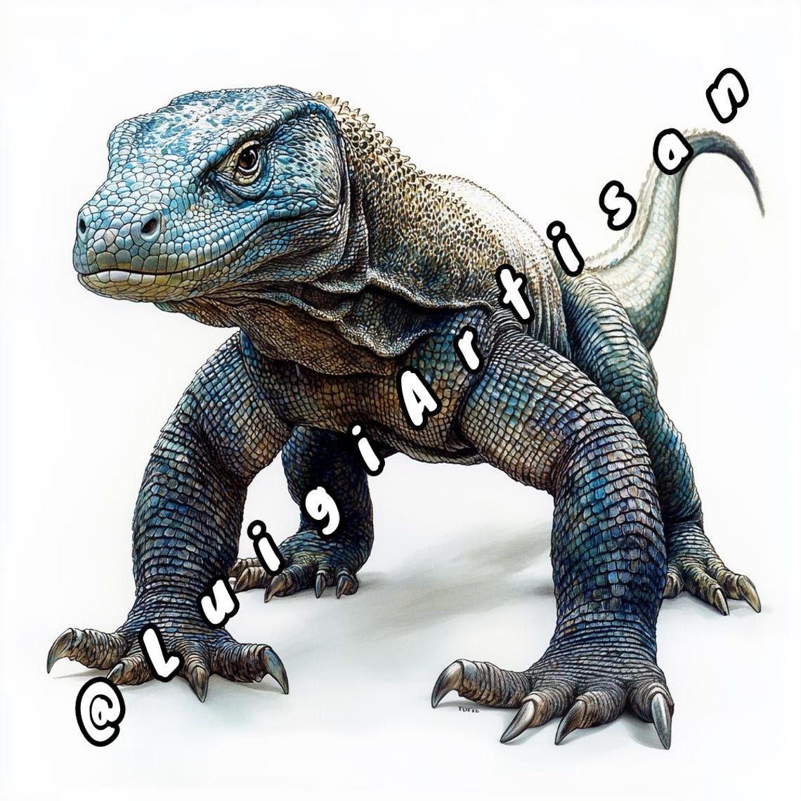 Komodo Dragon 5 High Quality Pngs Digital Download Clip Art Card Making ...