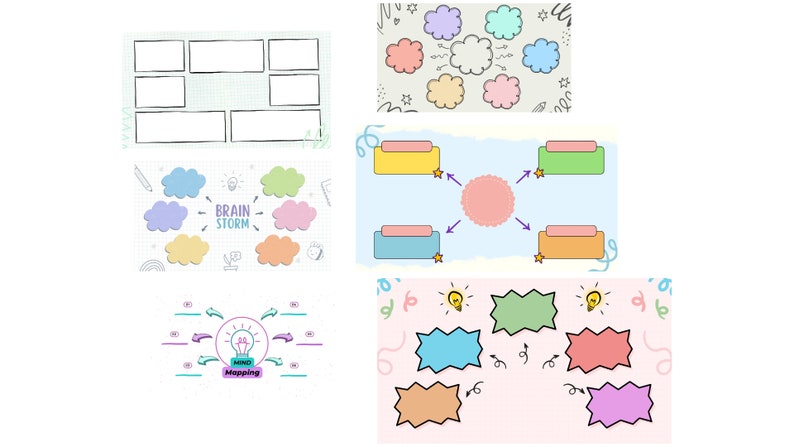 Printable Mind Map Worksheet | Thoughts and Ideas Organizer | Visual ...