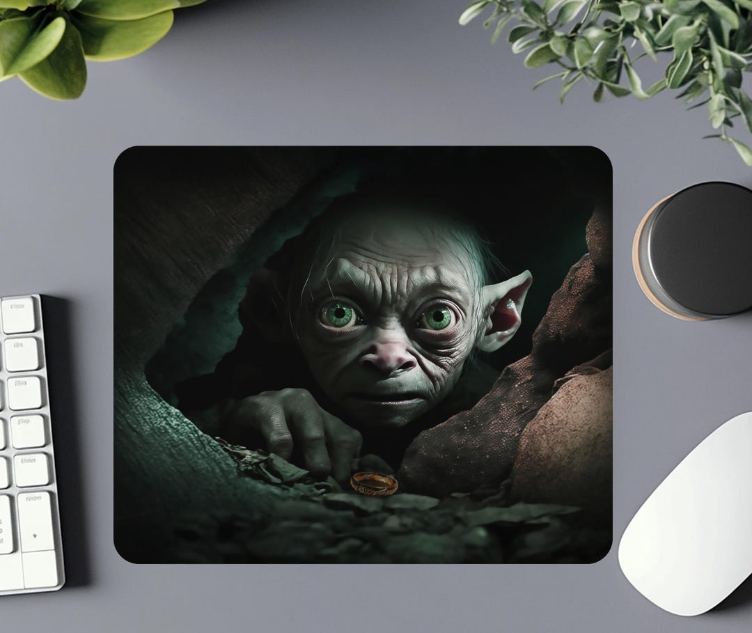 Gollum Mouse Pad | Tolkien Inspired LOTR Fan Gift - Etsy Canada