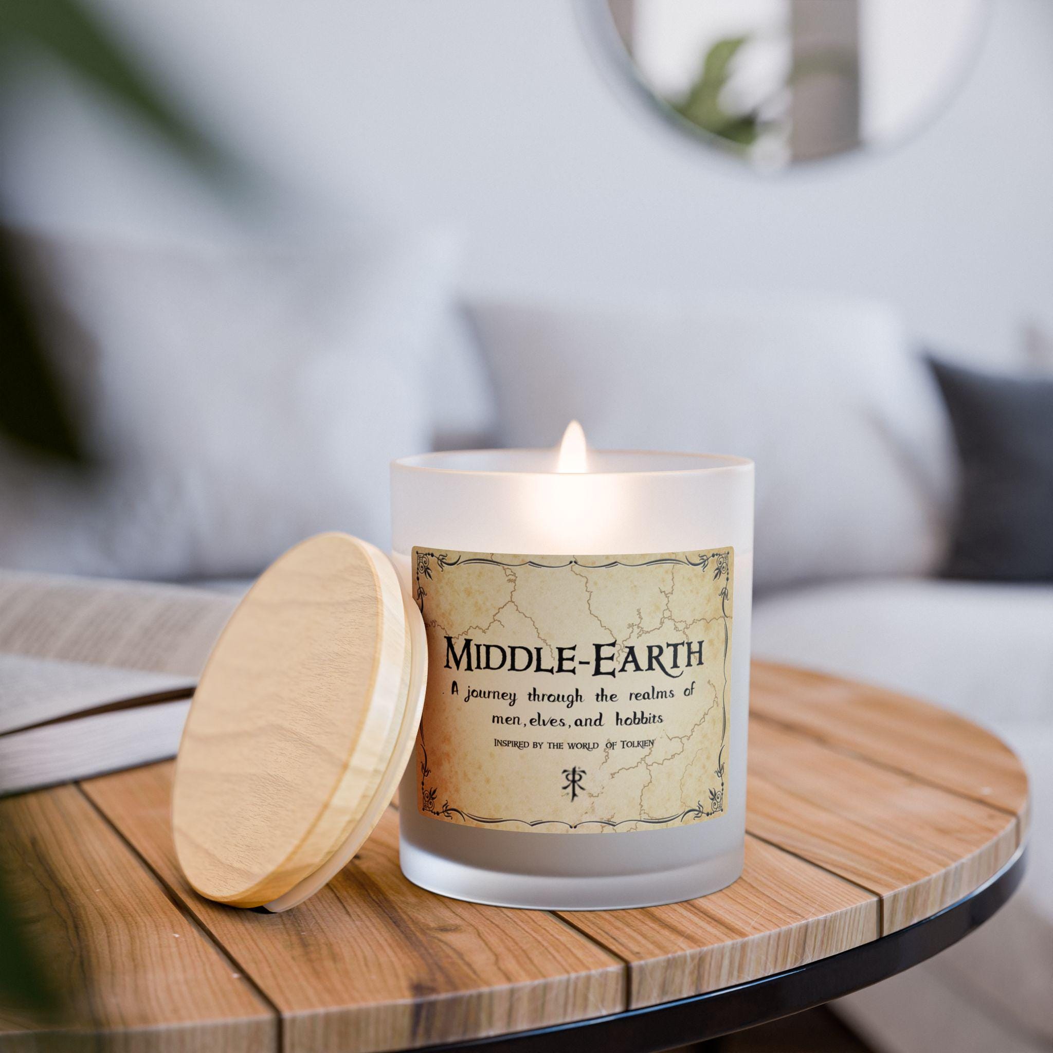 Middle Earth Candle | Tolkien Inspired Decor | Gift for Fantasy Lovers ...