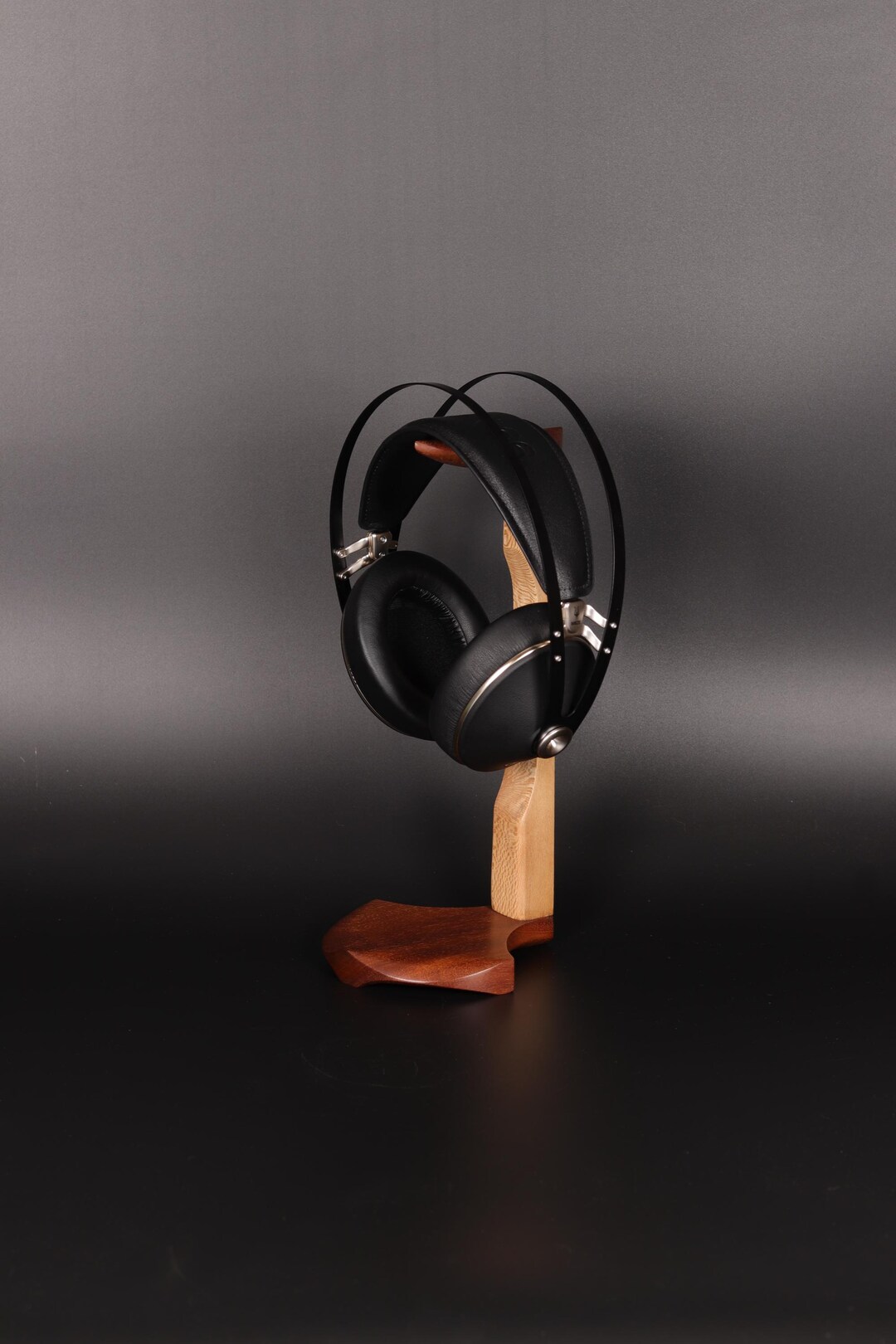 Walnut & Spruce Headphone Stand: Handmade Audiophile Gift - Etsy