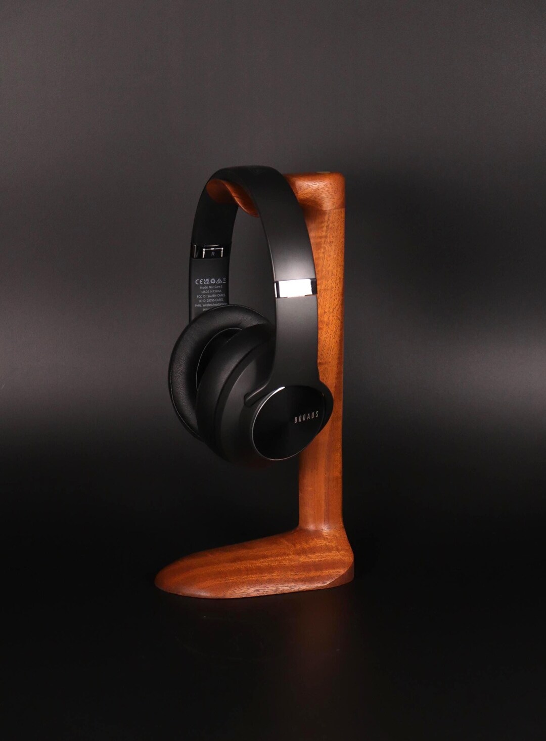 Handmade Walnut Wood Headphone Stand: Audiophile Gift - Etsy