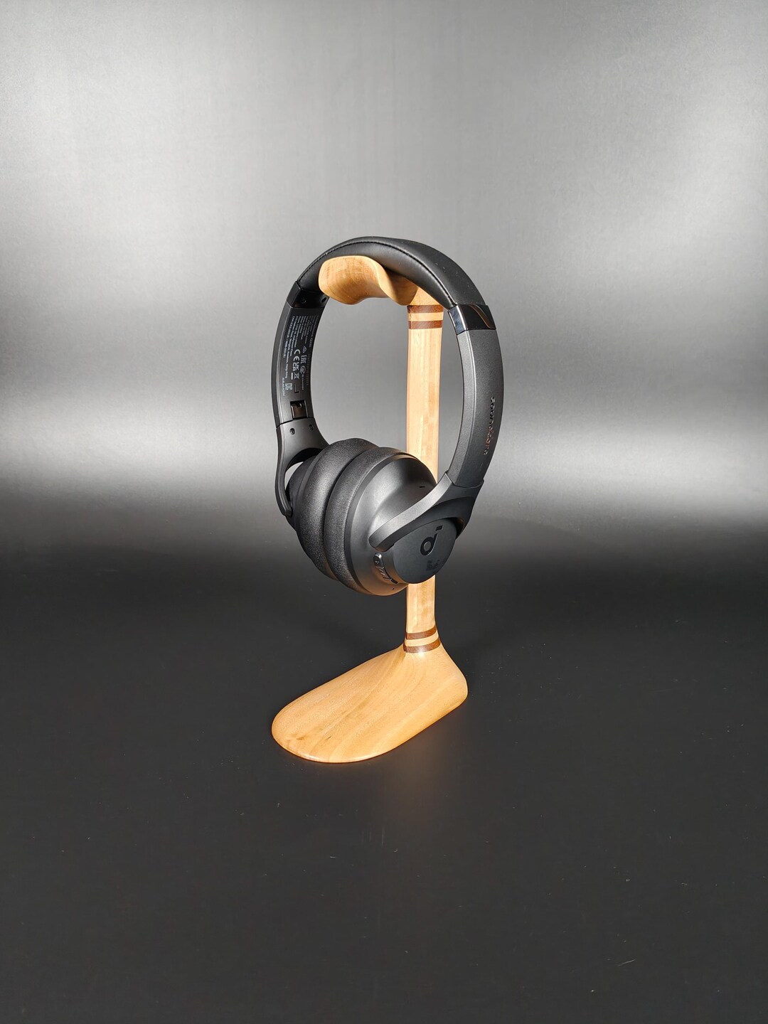 Ash & Walnut Headphone Stand: Unique Gamer Gift - Etsy