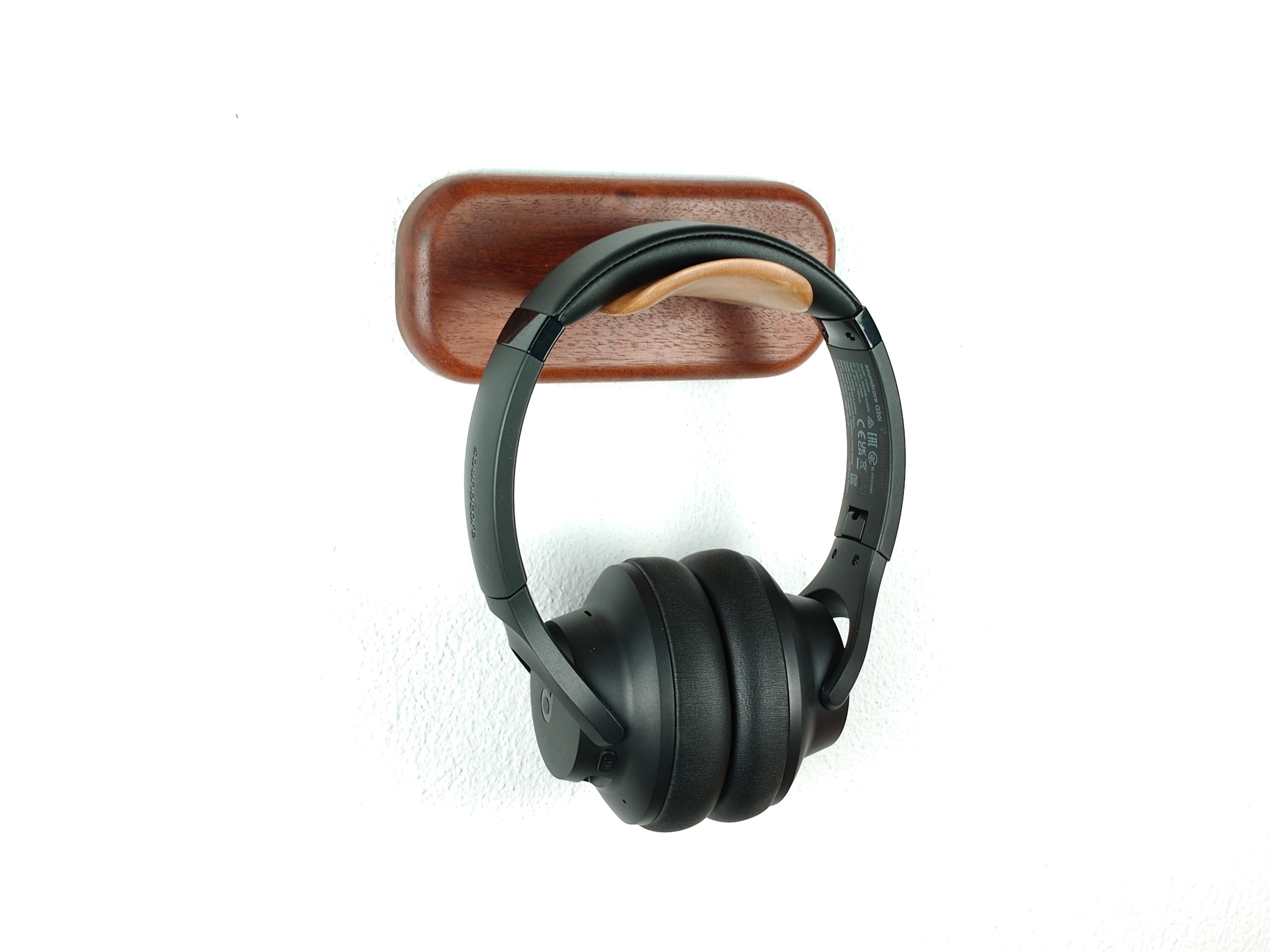 Wall Mounted Headphone Stand Handmade Wooden Stand-unique Gifts for Him ...