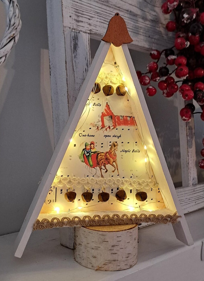 Christmas Carol Tree Trio - Etsy