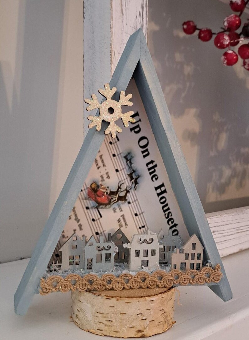 Christmas Carol Tree Trio - Etsy