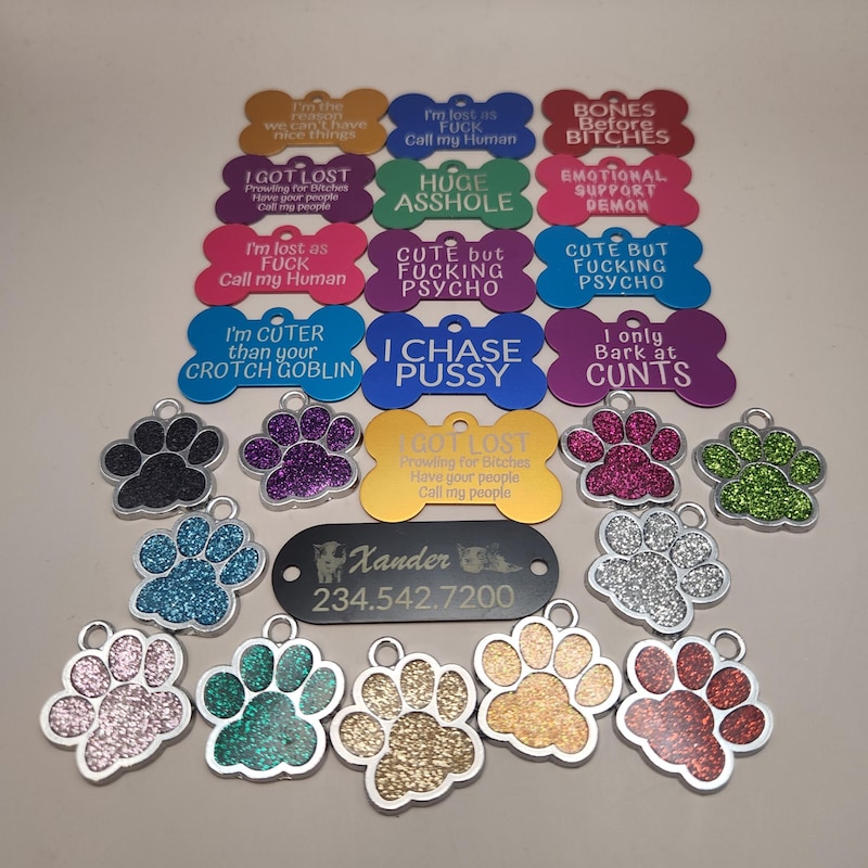 Funny Dog Tag - Etsy