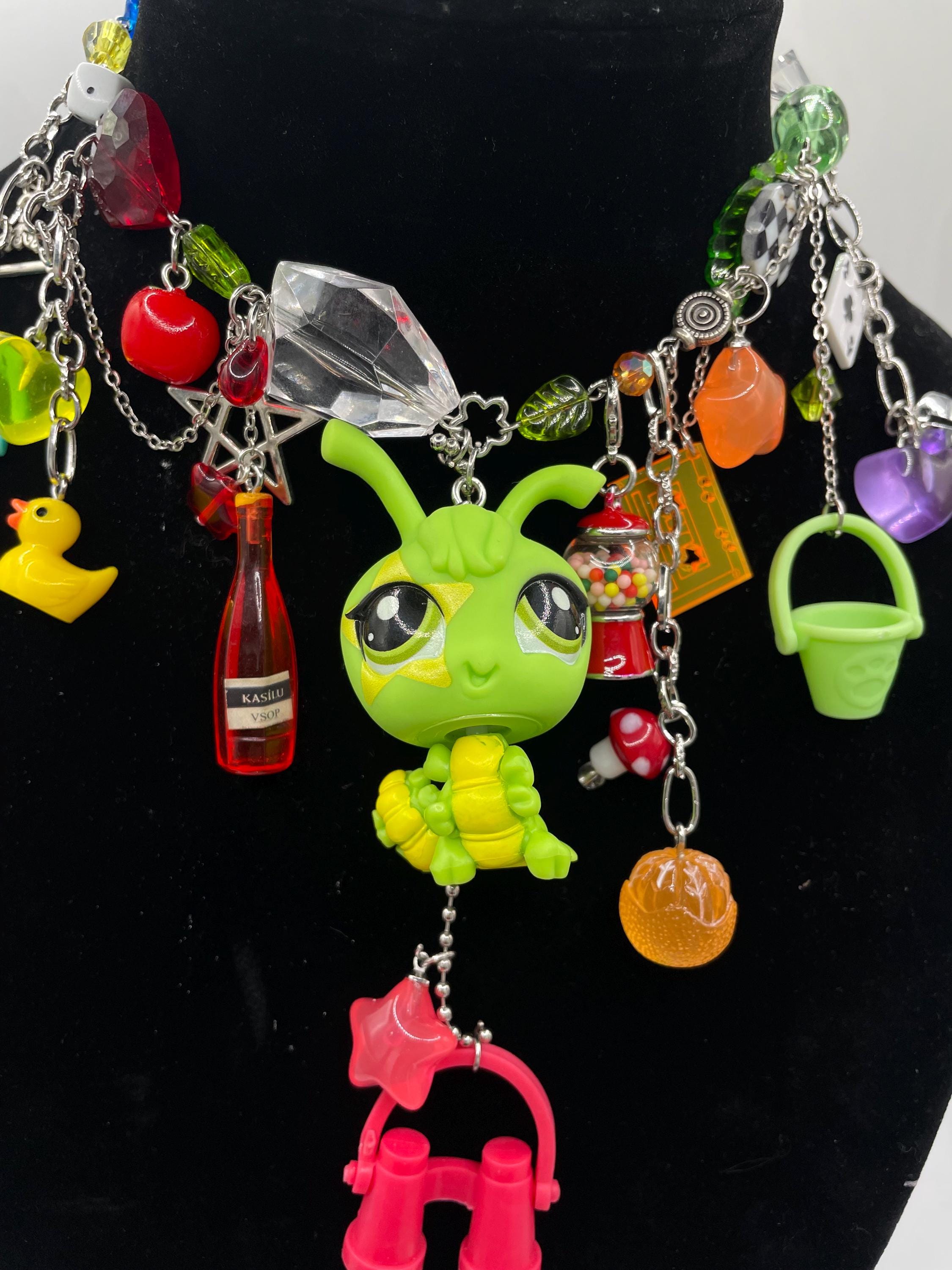 Littlest Pet Shop Gen 7centipede Necklace Found Objects Rainbow Core ...