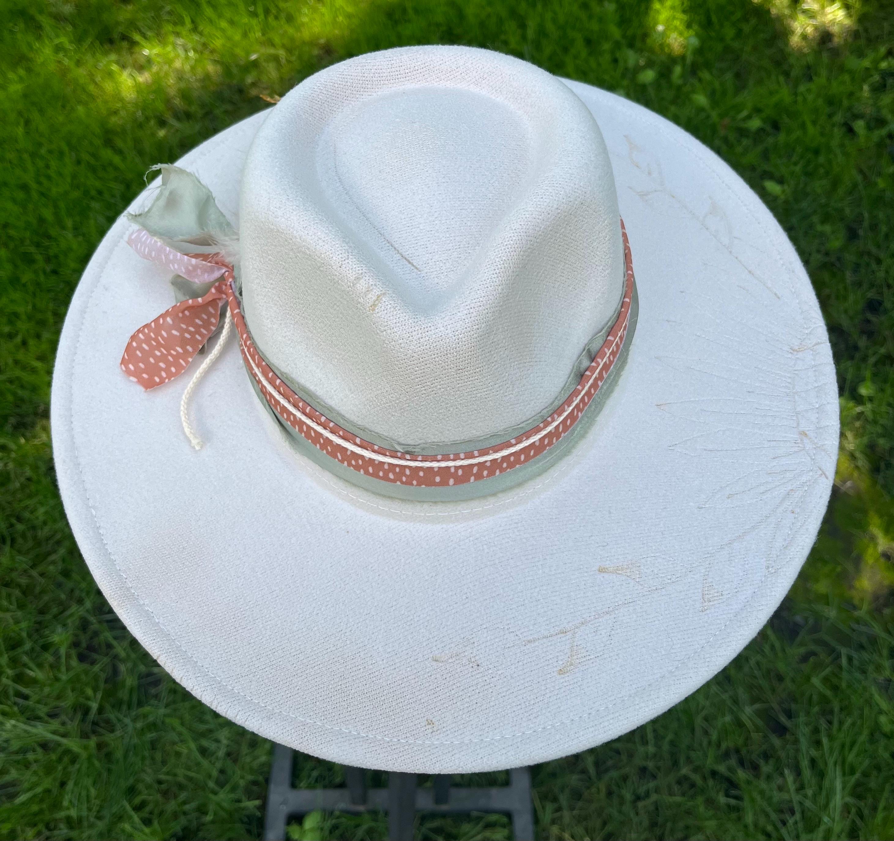 Rustic Burned Hat, Artisanal Design, Wooden Burned Cap, Handcrafted Hat ...