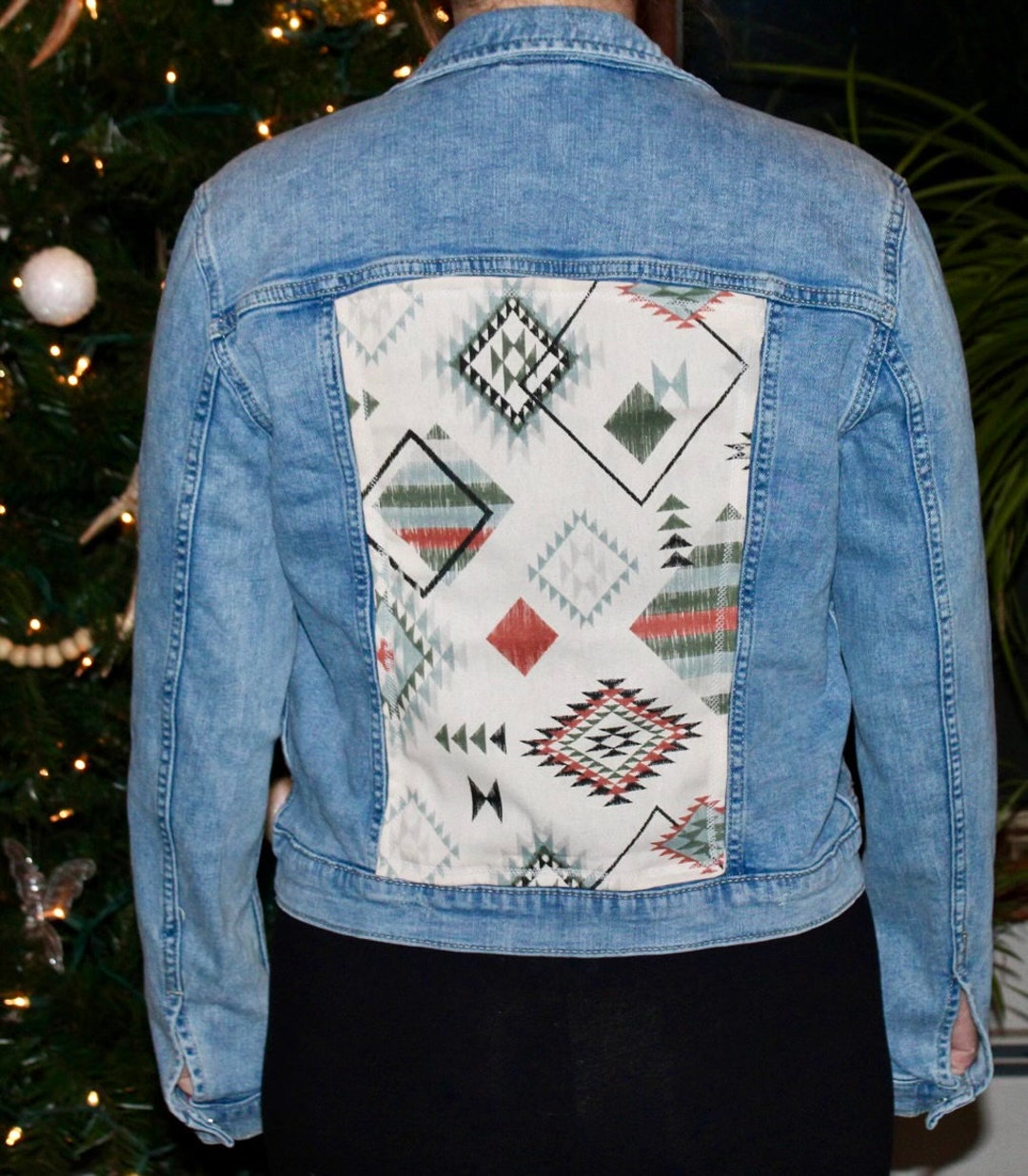Western Denim Jacket, Upcycled Denim Jacket, Jean Jacket, Rodeo Jacket ...