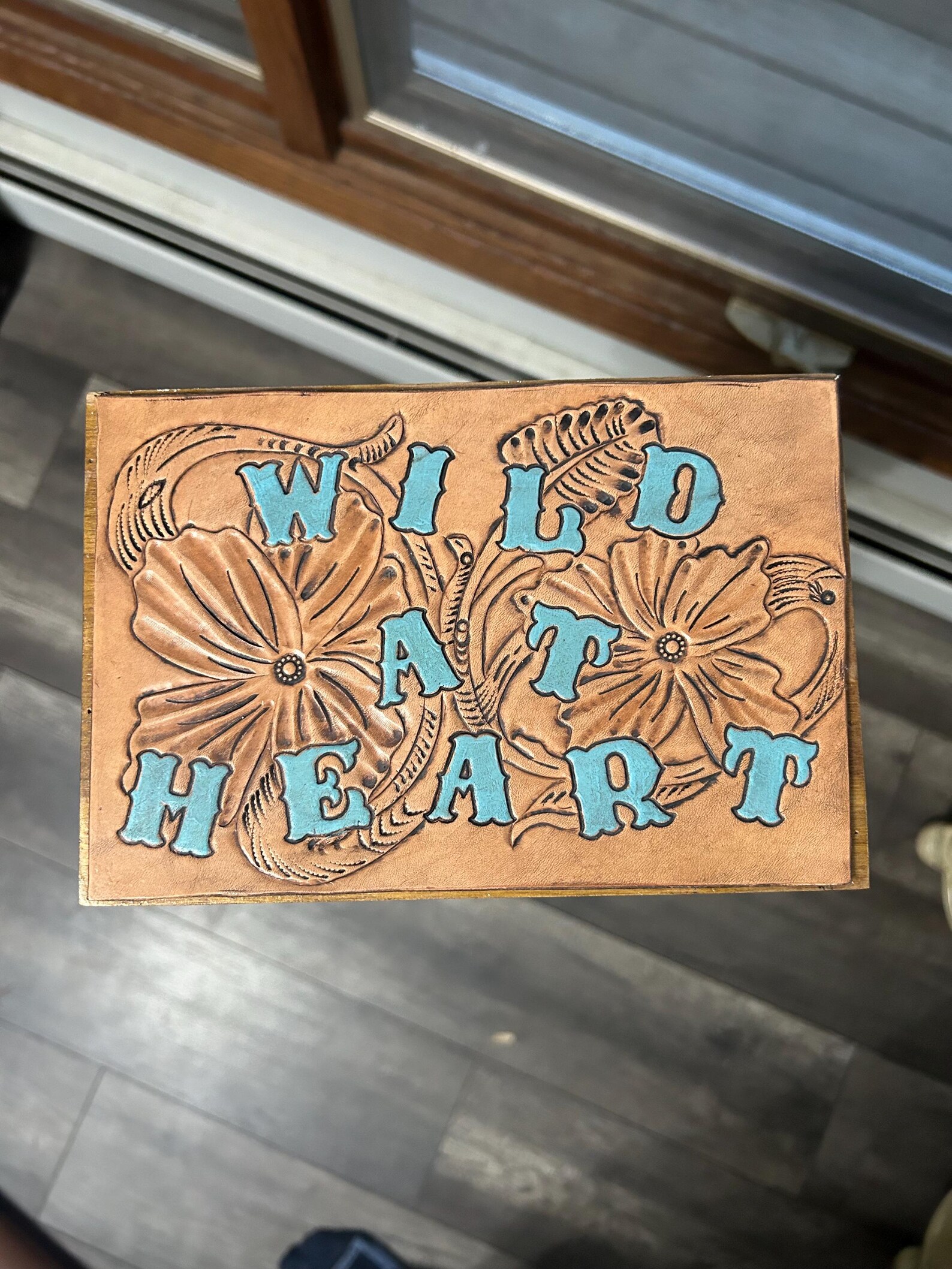 Large Jewelry Box, Jewelry Case, Leather Jewelry Box, Punchy, Tooled ...