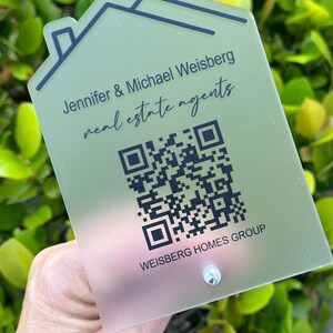 Real Estate Agent QR Code Sign/realtor Business Connect With Us Social ...