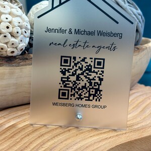 Real Estate Agent QR Code Sign/realtor Business Connect With Us Social ...