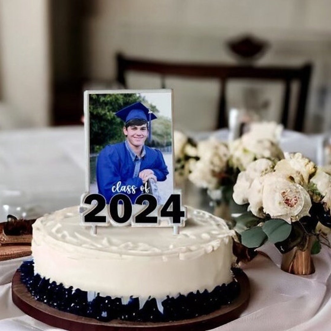 Custom Photo Graduation Cake Topper - Etsy