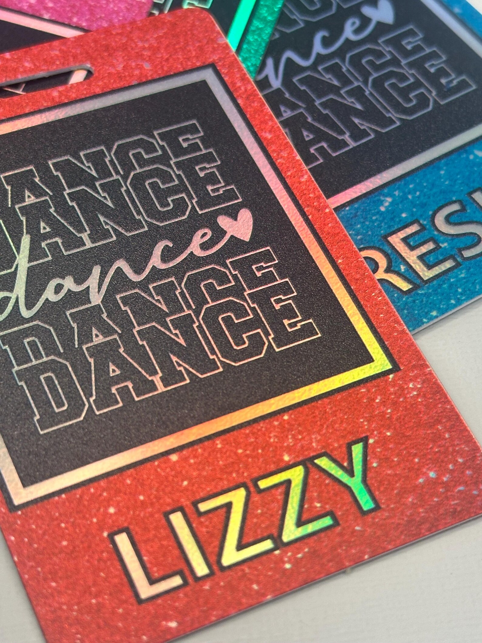 Dance Bag Tag/personalized Dance Bag Tag/tag for Dance Bag/holographic ...