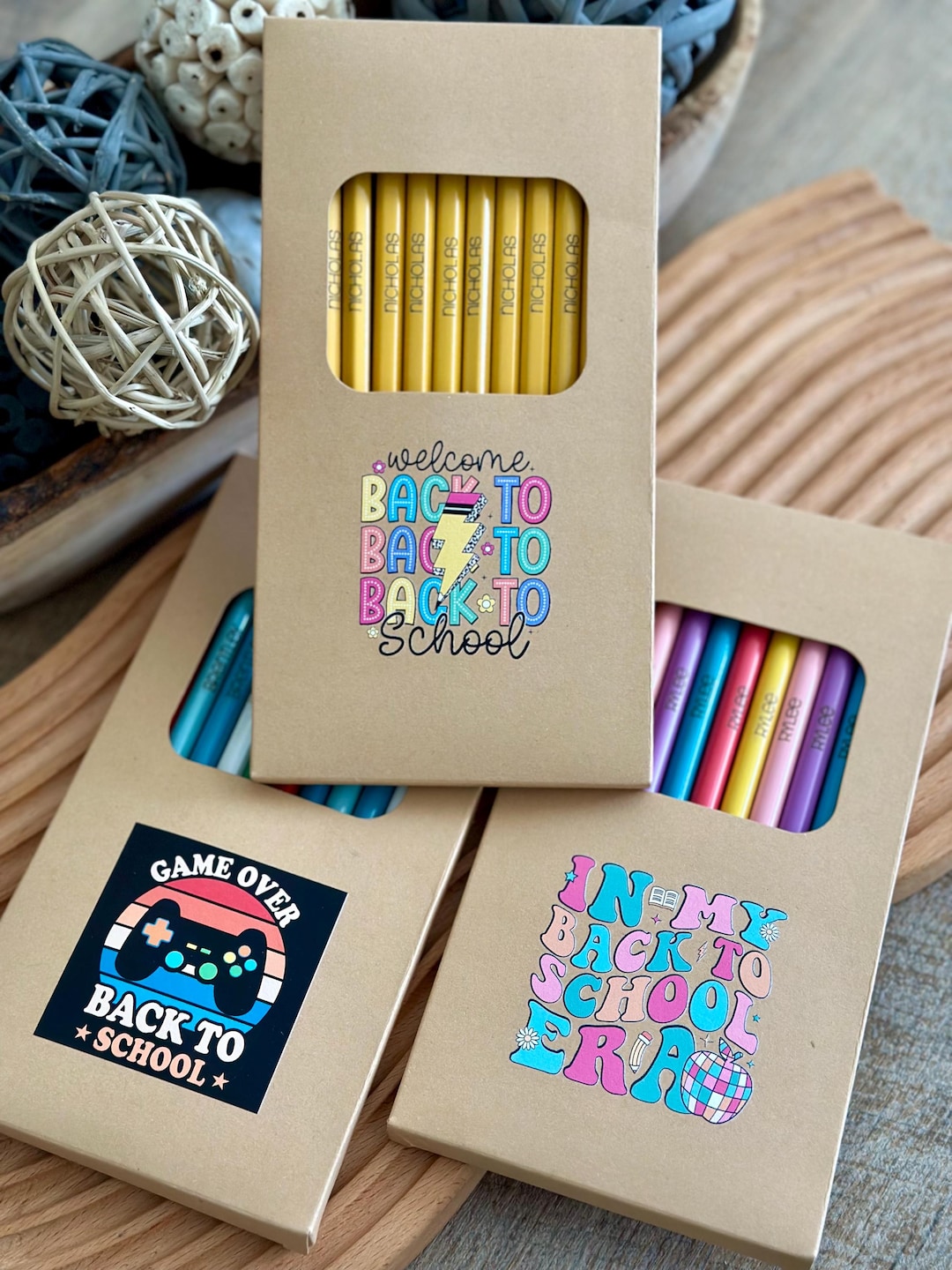 Personalized Pencil Set/custom Pencils/teacher Appreciation/back to ...